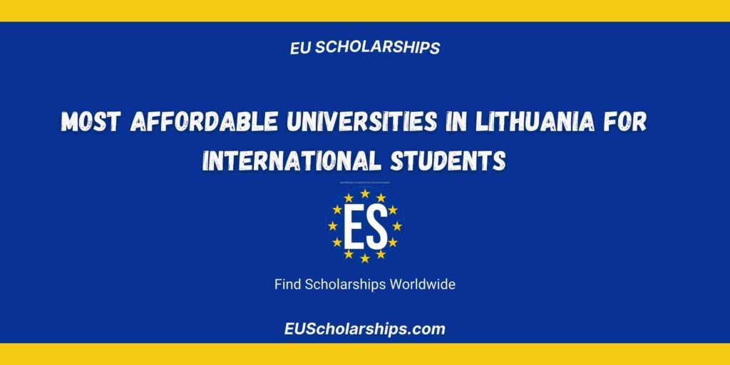Most Affordable Universities in Lithuania for students